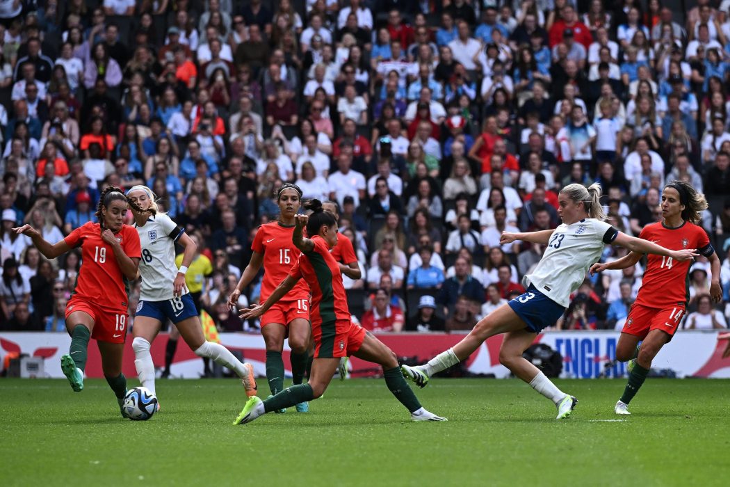 England frustrated by Portugal in send-off match in Milton Keynes - WSL ...